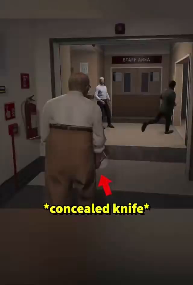 *concealed knife* - iFunny