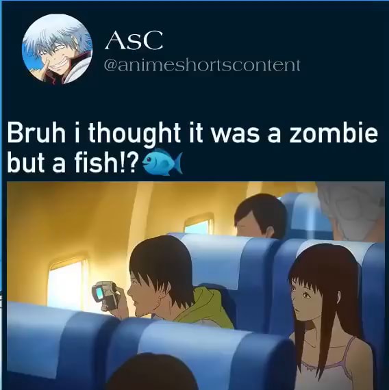 Bruh i thought it was a zombie but a fish!? - iFunny