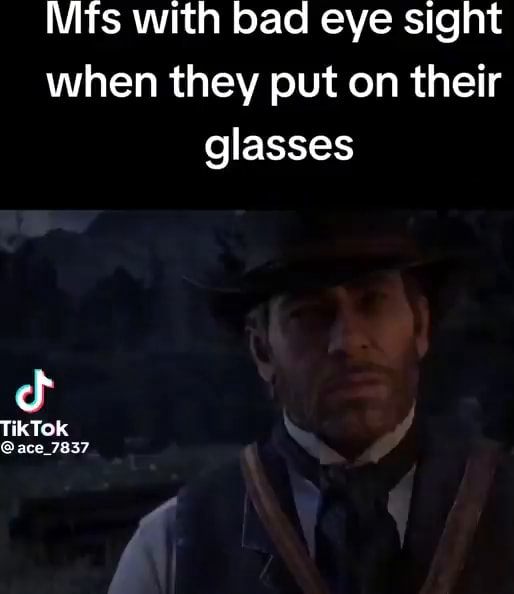 Nits with bad eye sight when they put on their glasses TikTok @ace_7837 ...