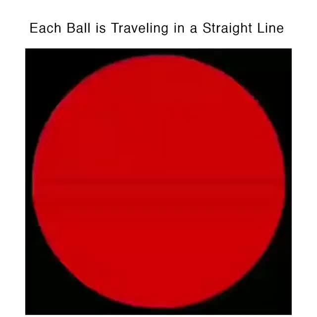 Each Ball is Traveling in a Straight Line - iFunny