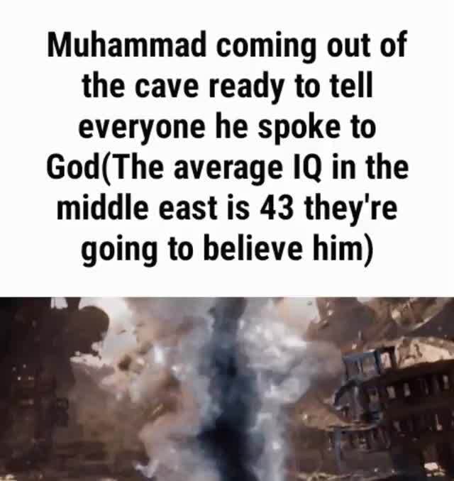 Muhammad coming out of the cave ready to tell everyone he spoke to ...