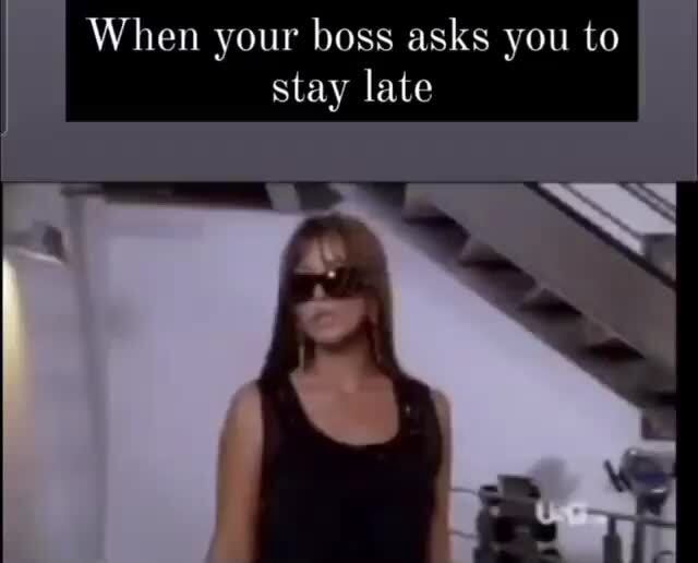 When your boss asks you to stay late - iFunny