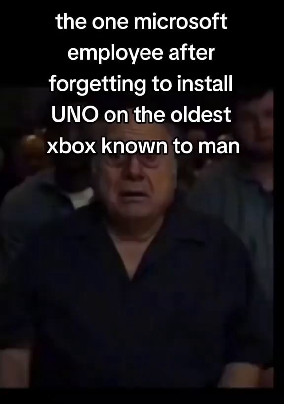 The one microsoft employee after forgetting to install UNO on the ...