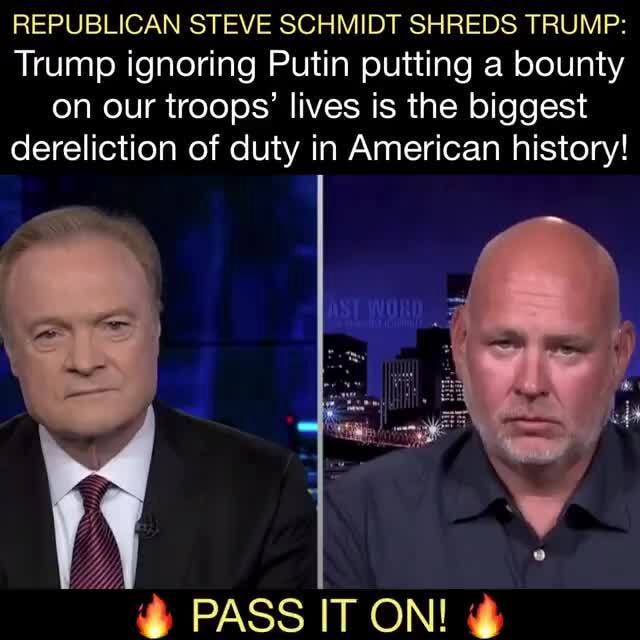 Facebook video #1139752159731866 - REPUBLICAN STEVE SCHMIDT SHREDS ...