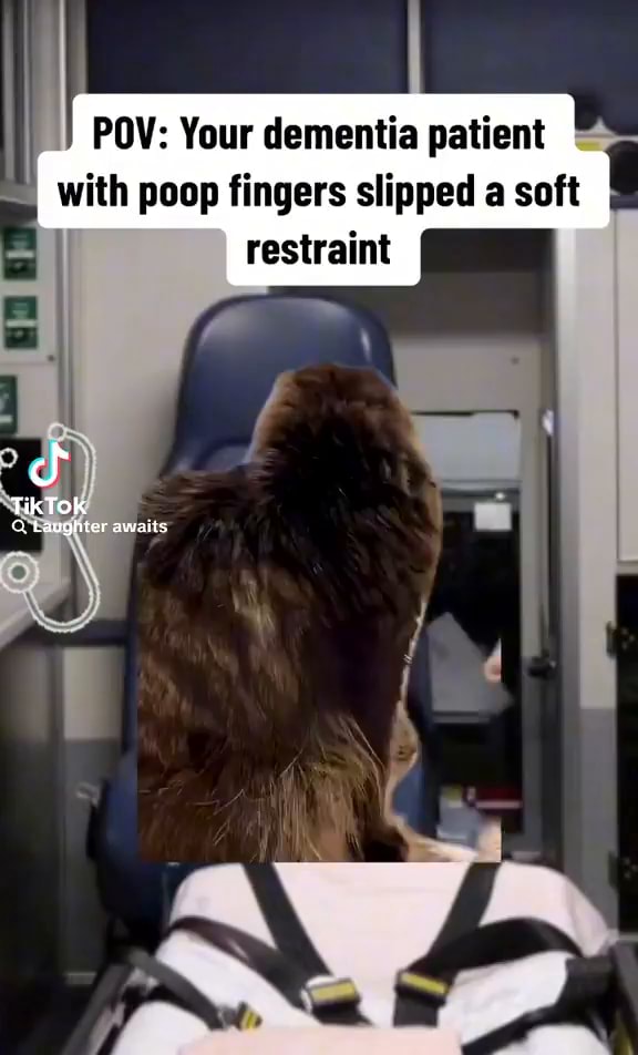 POV: Your dementia patient with poop fingers slipped a soft TikTok ...