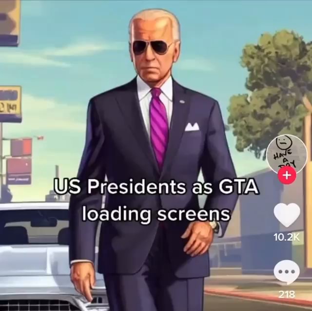 US Presidents as GTA loading screens - iFunny