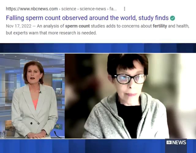 " science " science Falling sperm count observed around the world ...