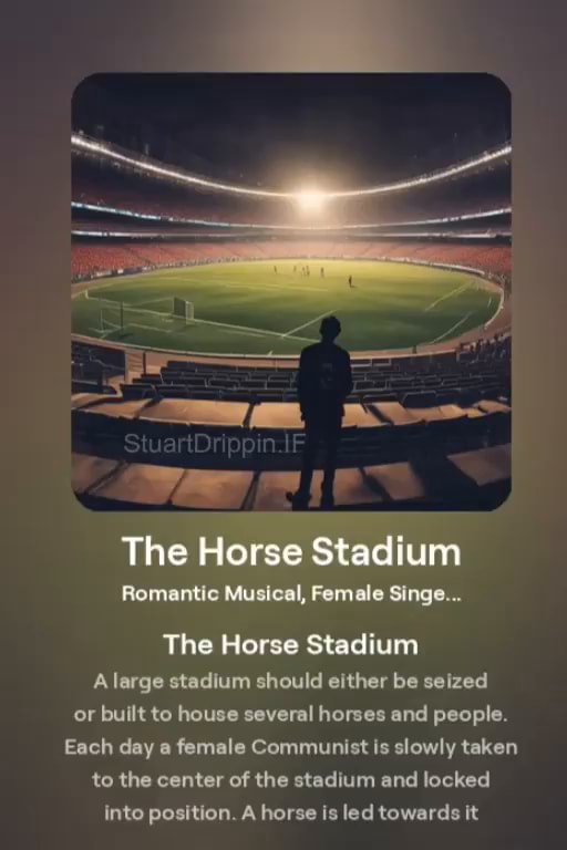 The Horse Stadium Romantic Musical, Female Singe... The Horse Stadium ...