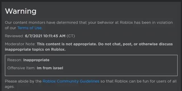 Warning Our content monitors have determined that your behavior at ...