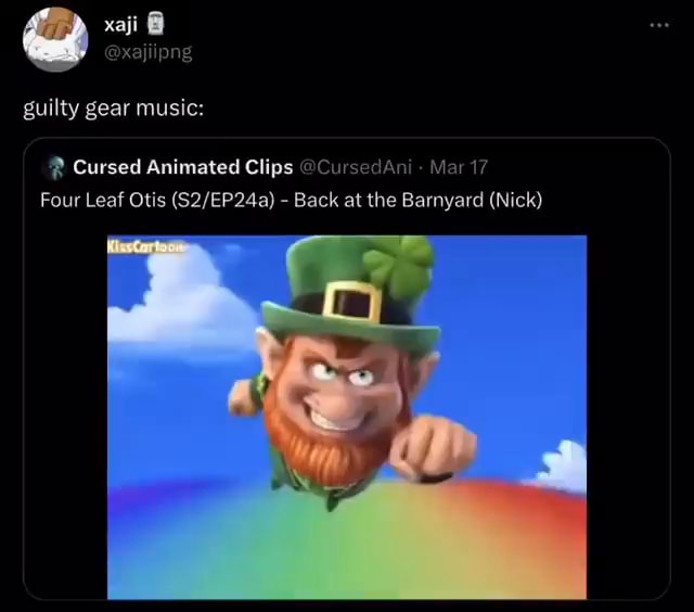 @xajiipng guilty gear music: Cursed Animated Clips Cur Mar 17 Four Leaf ...