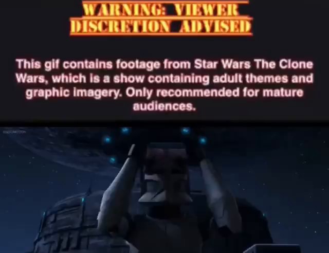 WARNING: This gif contains footage from Star Wars The Clone Wars, which ...