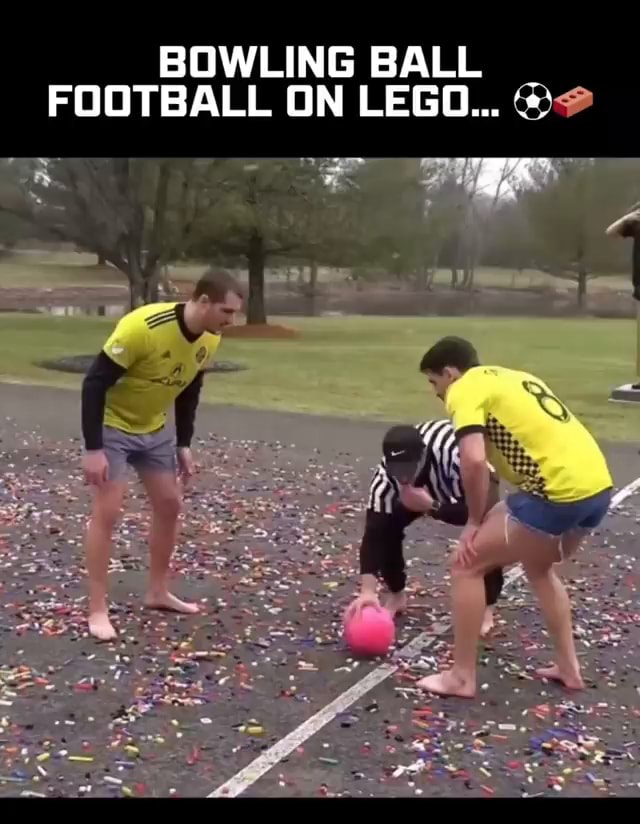 Bowling Ball Soccer On Legos