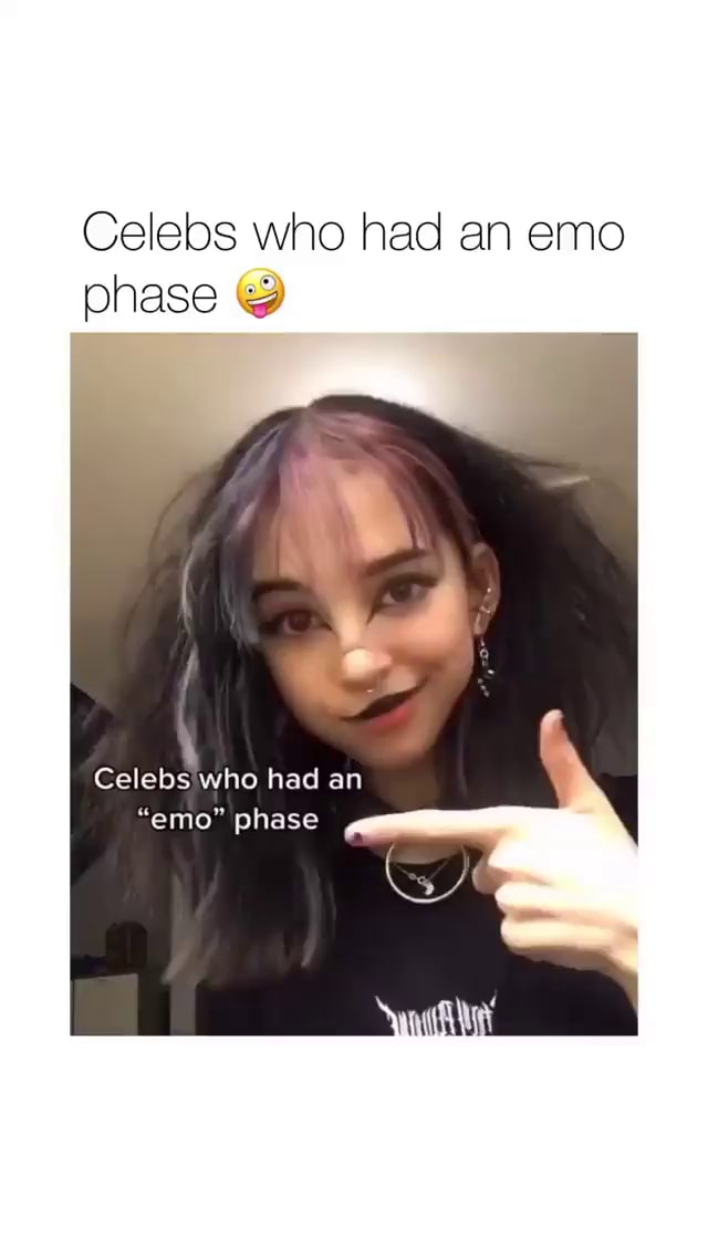 Celebs who had an emo phase & Celebs who had an "emo" phase - iFunny