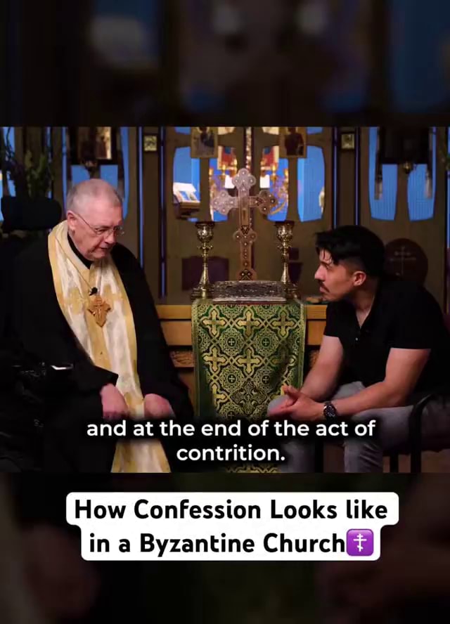 And at the end of the act of contrition. How Confession Looks like in a ...