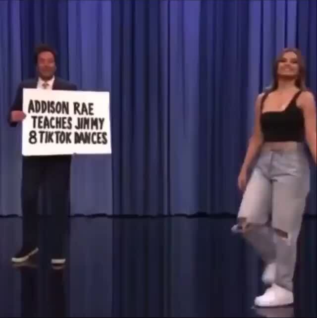ADDISON RAE TEACHES JR MY STIKTOK TOK DANCES - iFunny