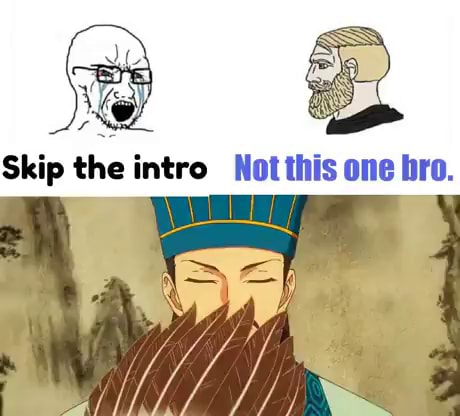 Skip the intro Not this one bro. - iFunny