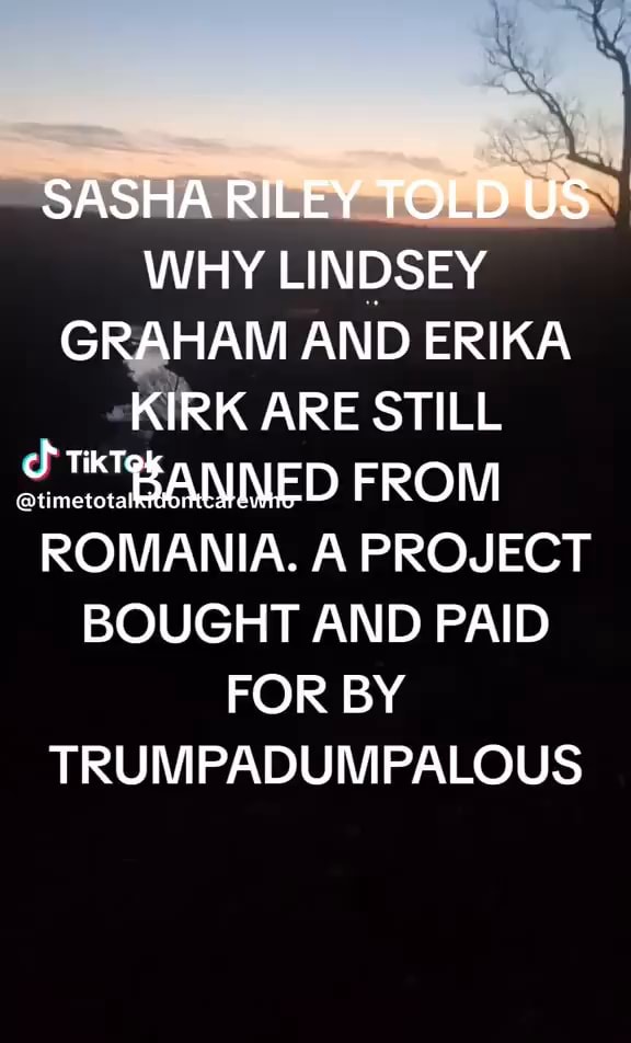 SASHA RILEY TOLD US WHY LINDSEY GRAHAM AND ERIKA KIRK ARE STILL FROM ...