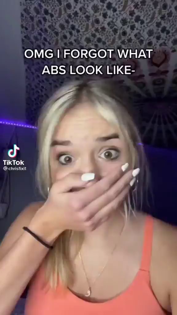 OMG FORGOT WHAT ABS LOOK LIKE- TikTok - iFunny