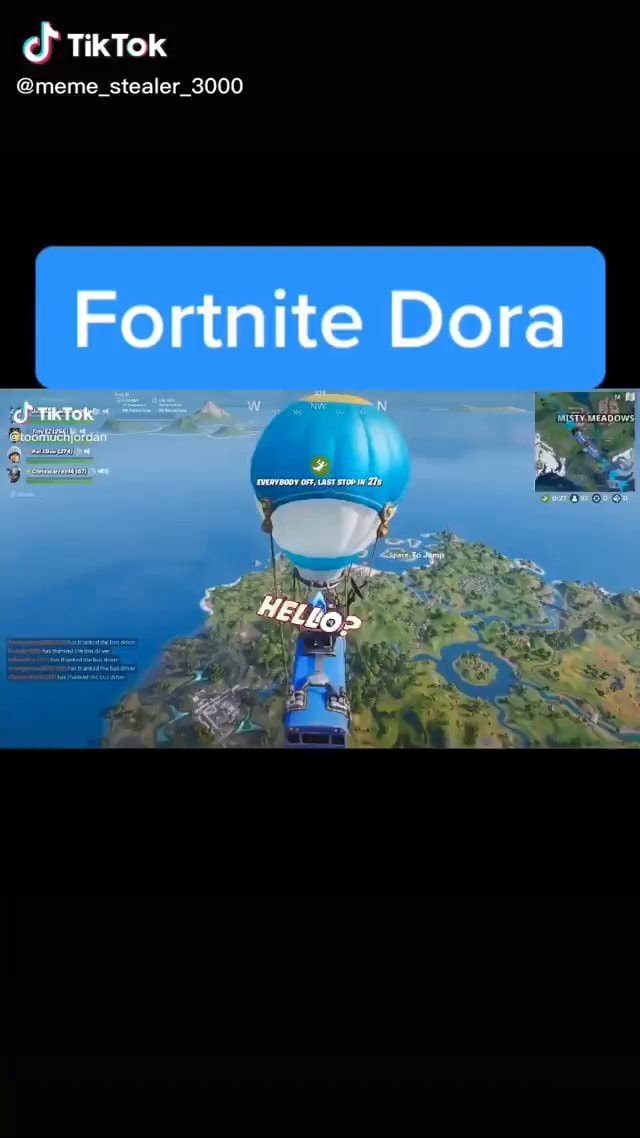 Of TikTok meie_stealer_SOO0 Fortnite Dora FikTaK top> - iFunny