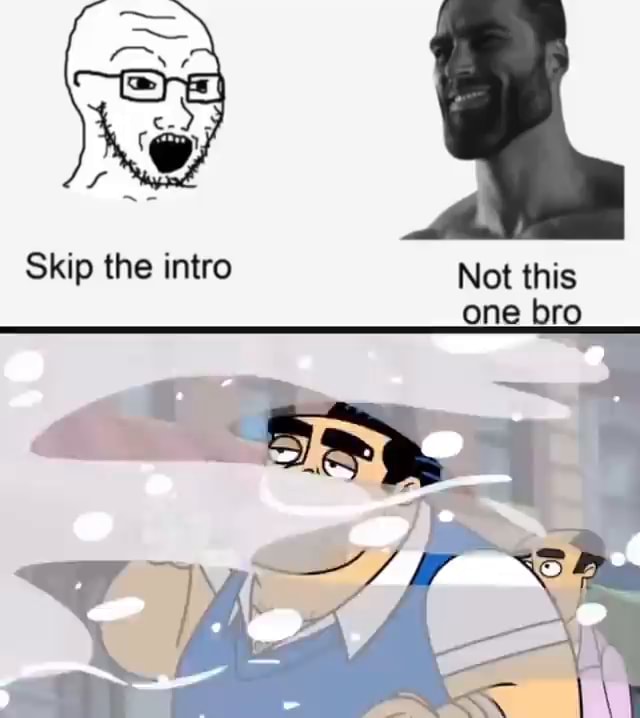 Skip the intro Not this one bro - iFunny