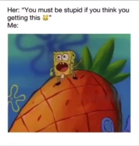 Her: "You must be stupid if you think you getting this Me: - iFunny