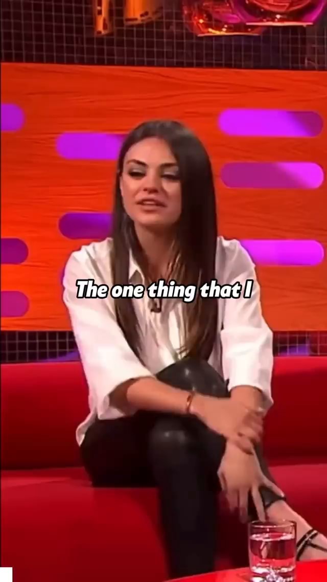 Mila Kunis 😂 Speakers: Mila Kunis Talk Show ...