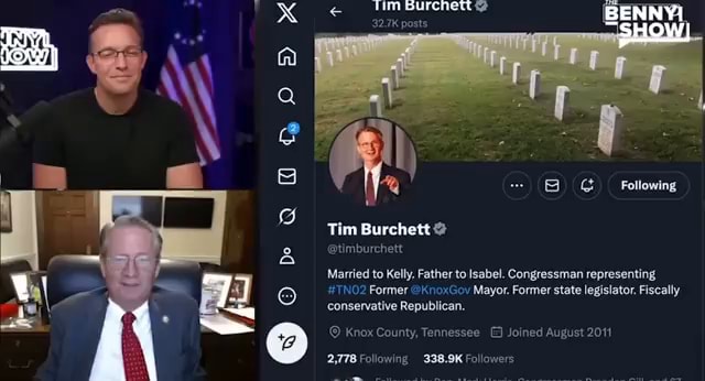 E ~Tmburcneny Following Tim Burchett ptimburchett Married to Kelly ...