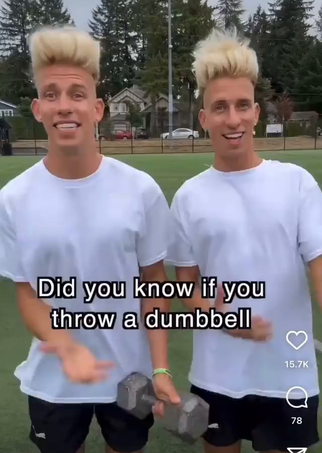 Did you know If you throw a dumbbell - iFunny