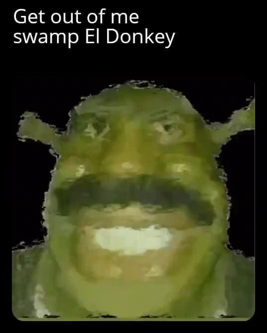 Get out of me swamp El Donkey - iFunny