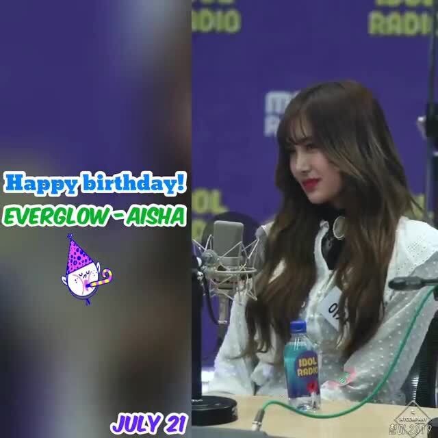 Happy Birthday Aisha! Song🎵: Everglow- bon bon chocolate 👌🏻 - Happy ...