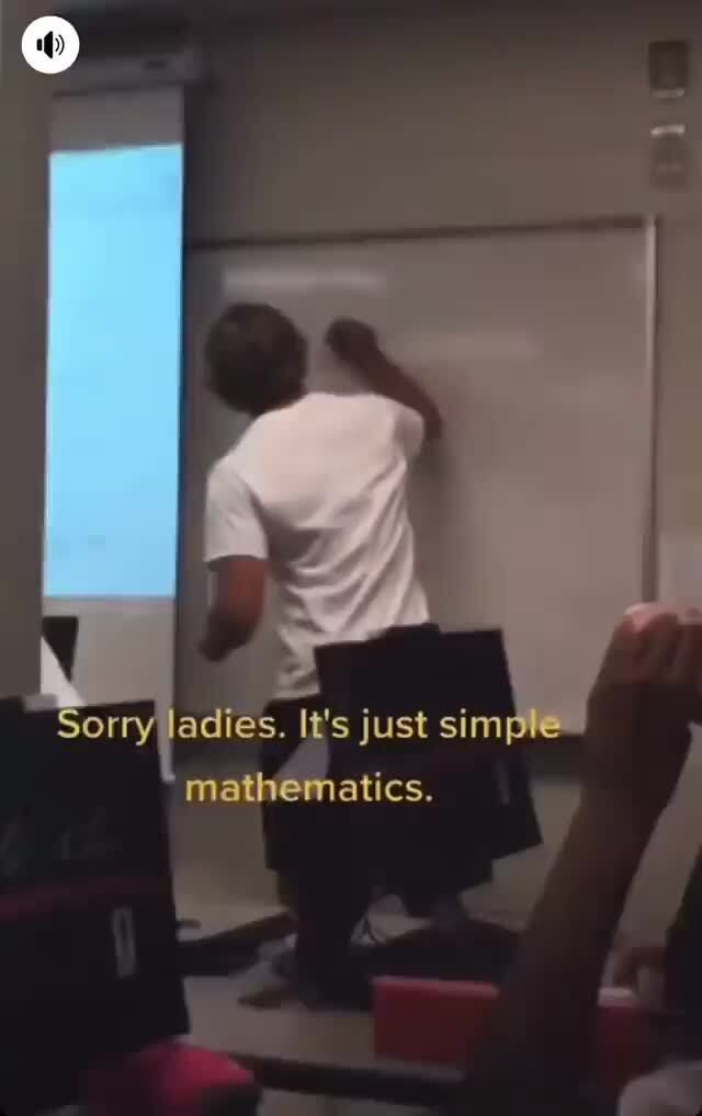 It's just sim mathematics. - iFunny