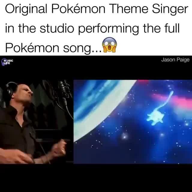 Original Pokemon Theme Singer in the studio performing the full Jason ...