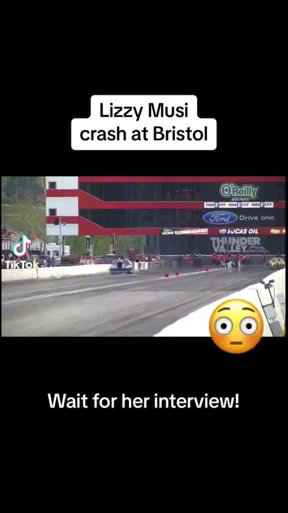 Lizzy Musi crash at Bristol sal Wait for her interview! - iFunny