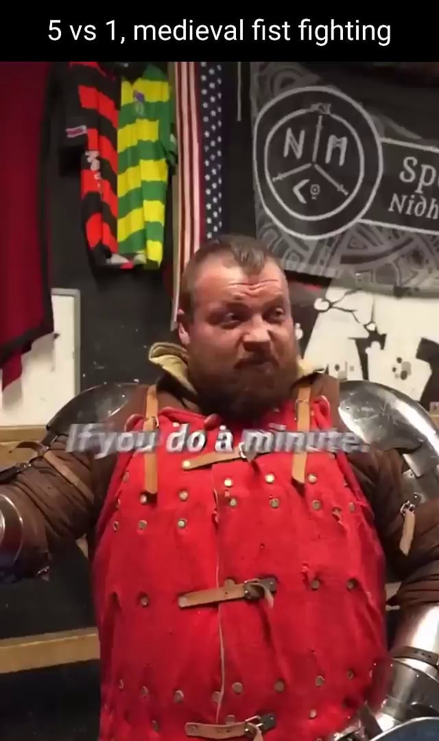 5 vs 1, medieval fist fighting - iFunny