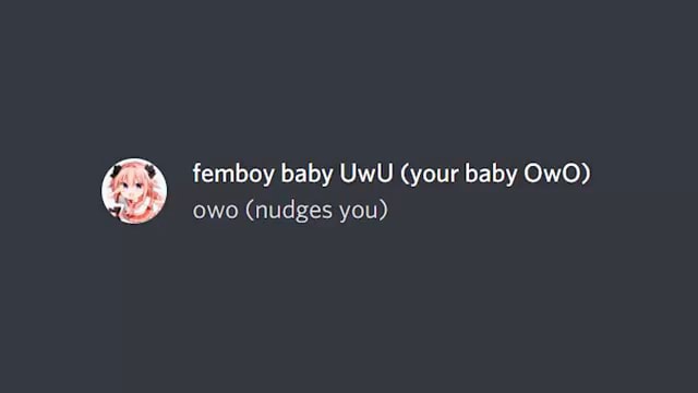Femboy baby UwU (your baby OwO) owo (nudges you) - iFunny
