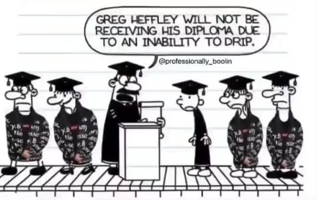 GREG HEFFLEY WILL NOT BE RECEIVING HIS DIPLOMA DUE TO AN INABILITY TO ...