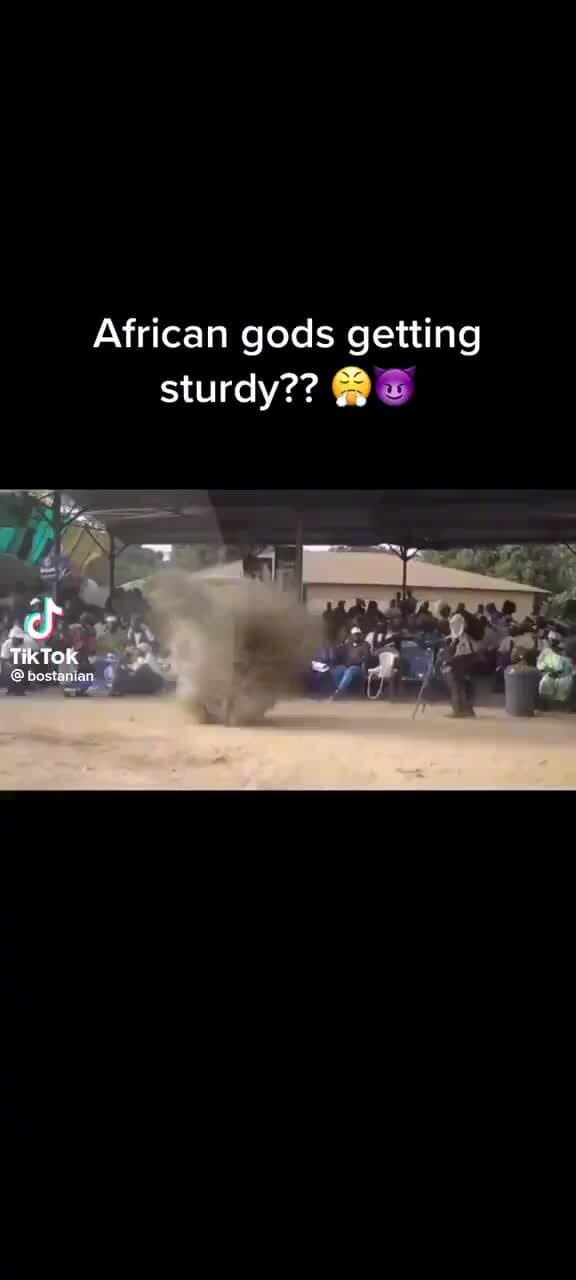 African gods getting sturdy?? cf Tik Tok - iFunny