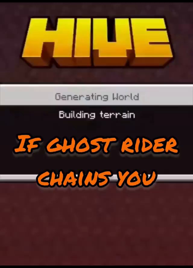 Generating Building terrain If GHOST RIDER CHAINS *YOU - iFunny