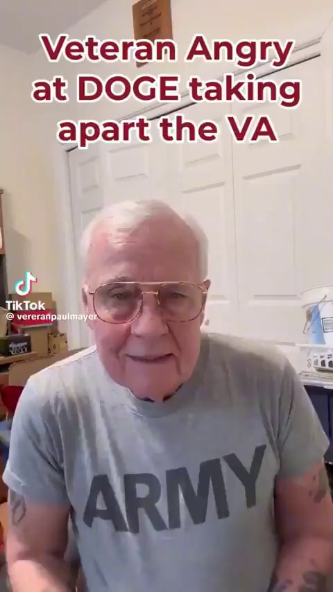 Angry. at DOGE taking apart the VA - iFunny