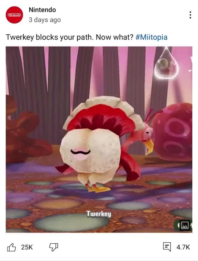Nintendo 3 days ago Twerkey blocks your path. Now what? #Miitopia ...