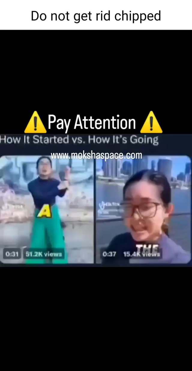 Do not get rid chipped Pay Attention How It Started vs. How It's Going ...