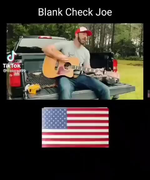 Blank Check Joe I - iFunny