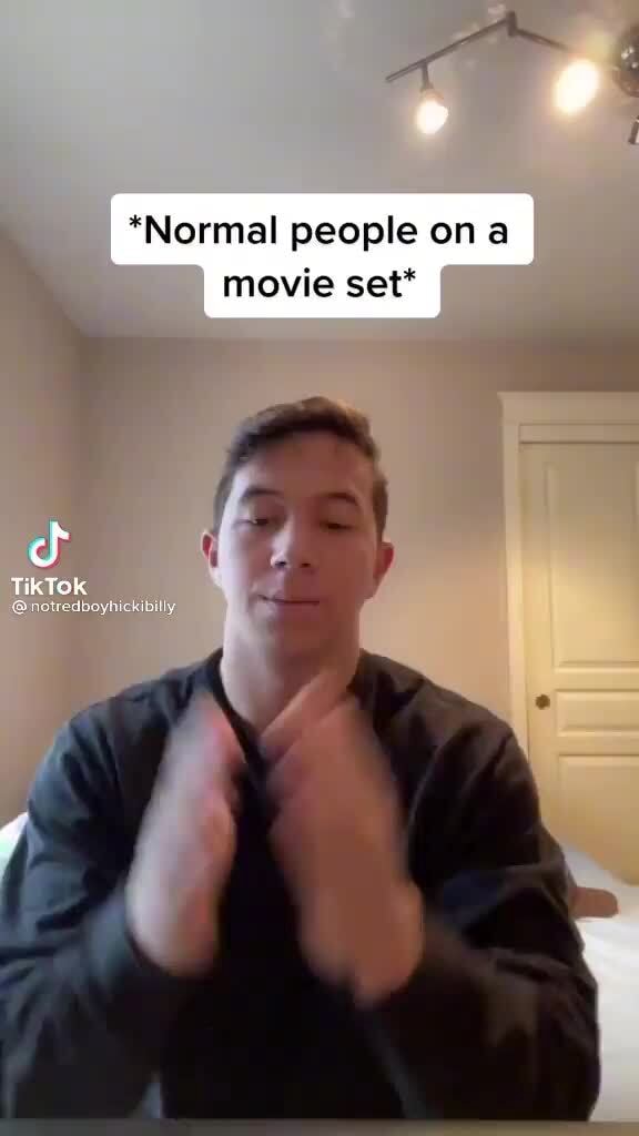 *Normal people on a movie set* of - iFunny