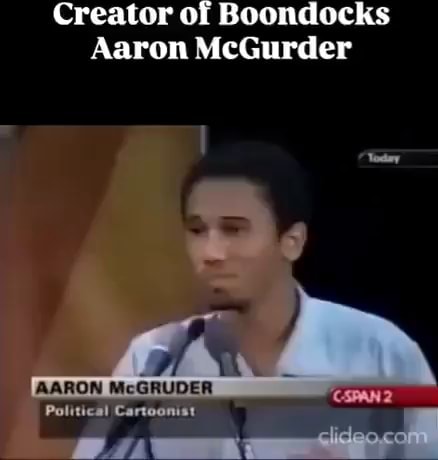 Creator of Boondocks Aaron McGurder AARON McGRUDER Political Cartoonist ...