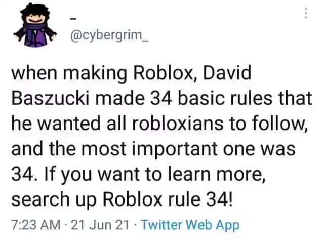 When making Roblox, David Baszucki made 34 basic rules that he wanted ...