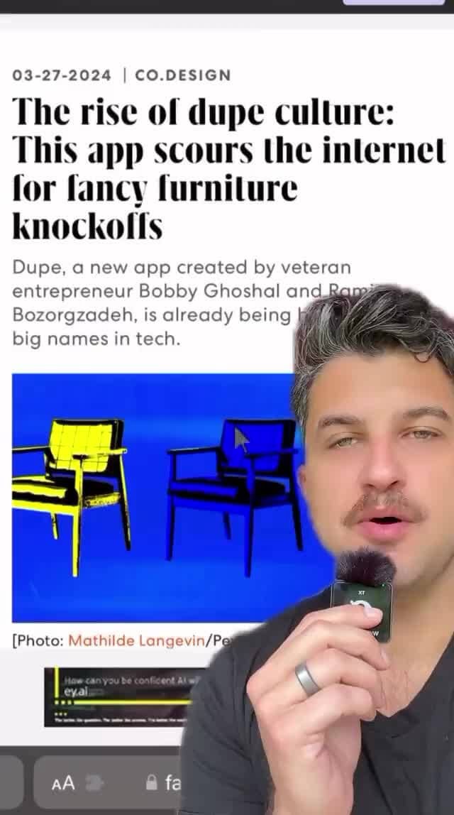 03-27-2024 I CO.DESIGN The rise of dupe culture: This app scours the ...