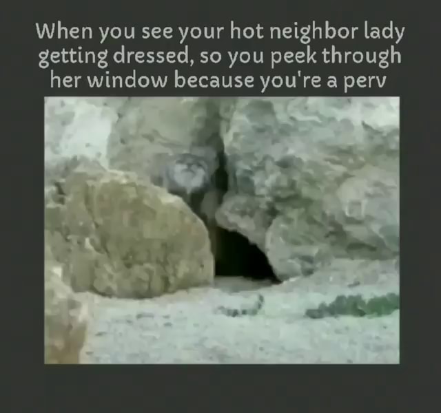 When you see your hot neighbor lady getting dressed, so you peek ... When you see your hot neighbor lady getting dressed, so you peek ...