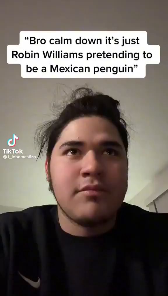 "Bro calm down it's just Robin Williams pretending to be a Mexican ...