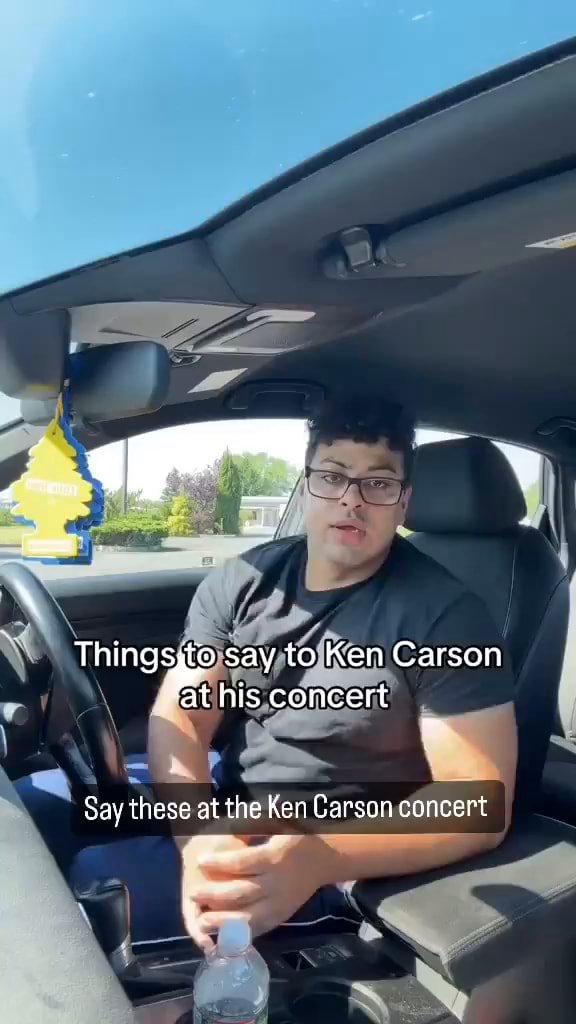 Things to say to Ken Carson 'at his concert Say these at the Ken Carson ...