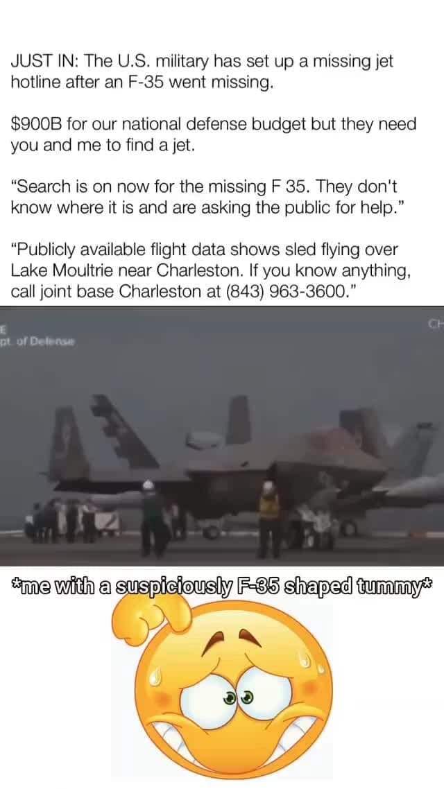 JUST IN: The U.S. military has set up a missing jet hotline after an F ...